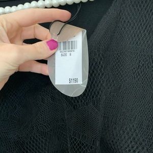Ports 1961 | Dresses | Ports 961 Black Jersey W Lace Dress | Poshmark